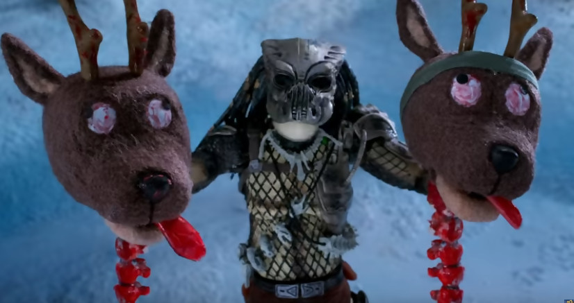 PREDATOR chasse le Père Noël dans une version gore et cradingue